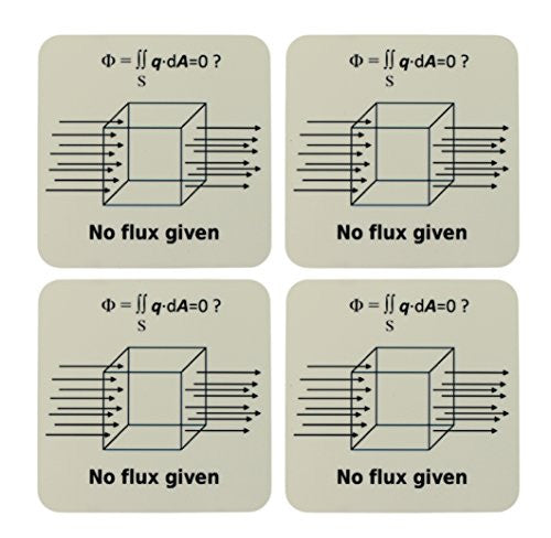 No Flux Given Funny Science Coasters With Cork Back Set Of 4 – LindasGifts