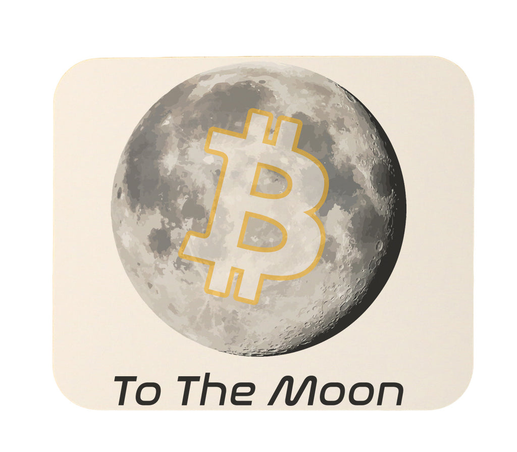 Bitcoin To The Moon Mouse Pad – LindasGifts
